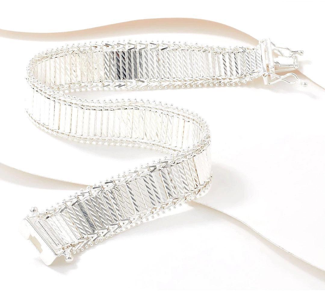 Imperial Silver Mirror Bar Wide Bracelet, Sterling Silver – Imperial ...