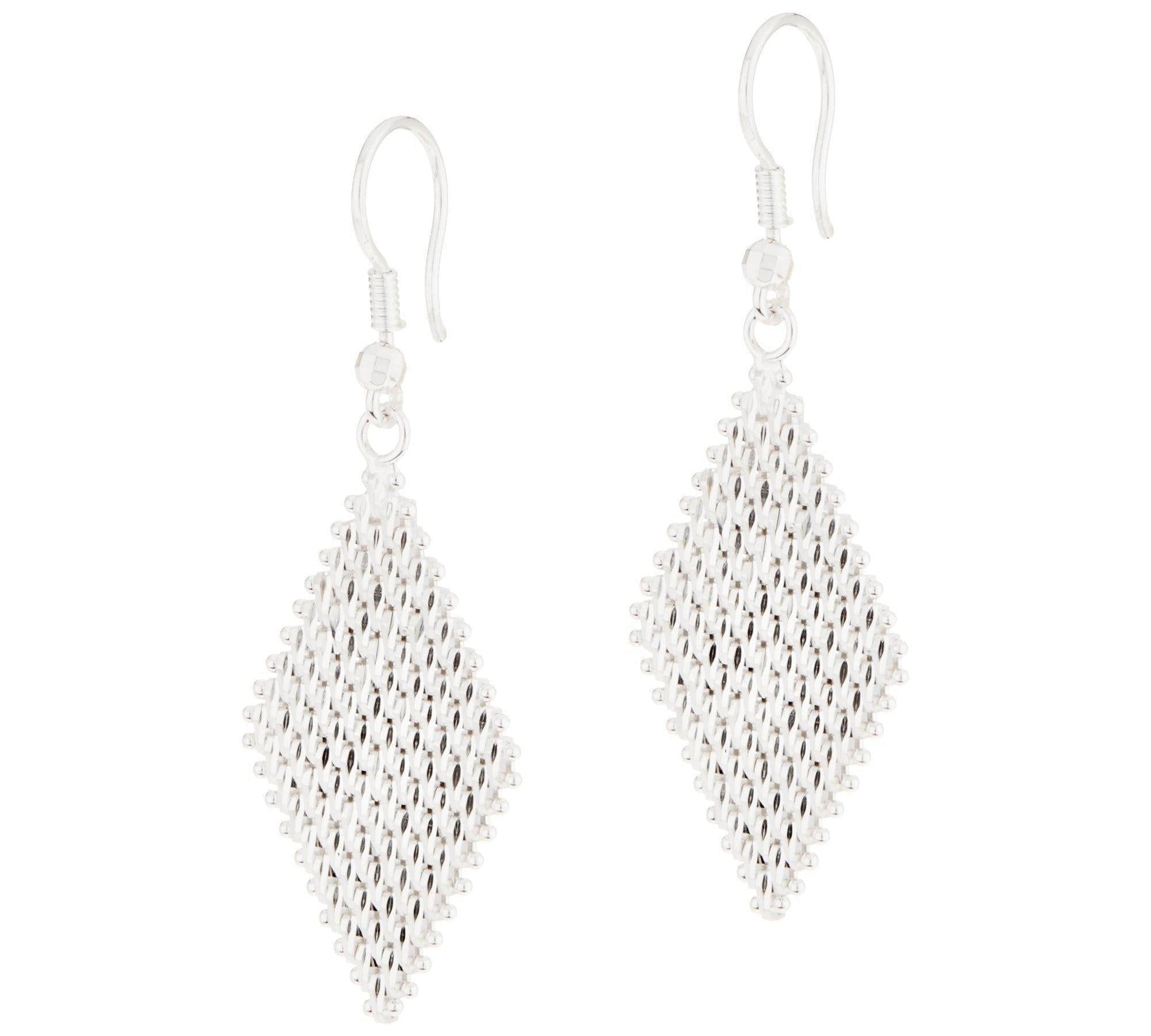 Imperial Silver Ultra Lame Marquise ’Drop’ Earrings – Imperial Jewelry